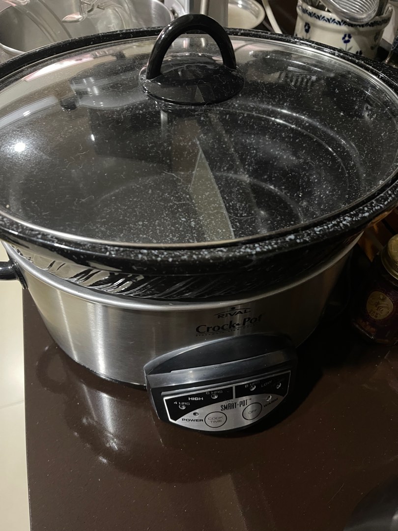 Rival Crock Pot Smart Pot Stoneware Slow Cooker, Furniture & Home ...