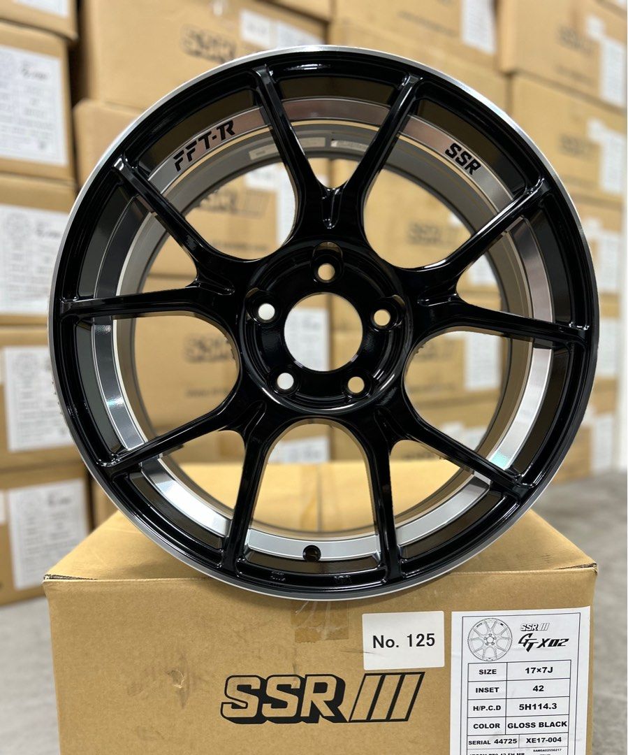 SALE !! 17”/18"/19" ORIGINAL SSR ASSORTED MODEL GTX01 GTX02 GTX04 5x114.3/5x112 - RAYS ...