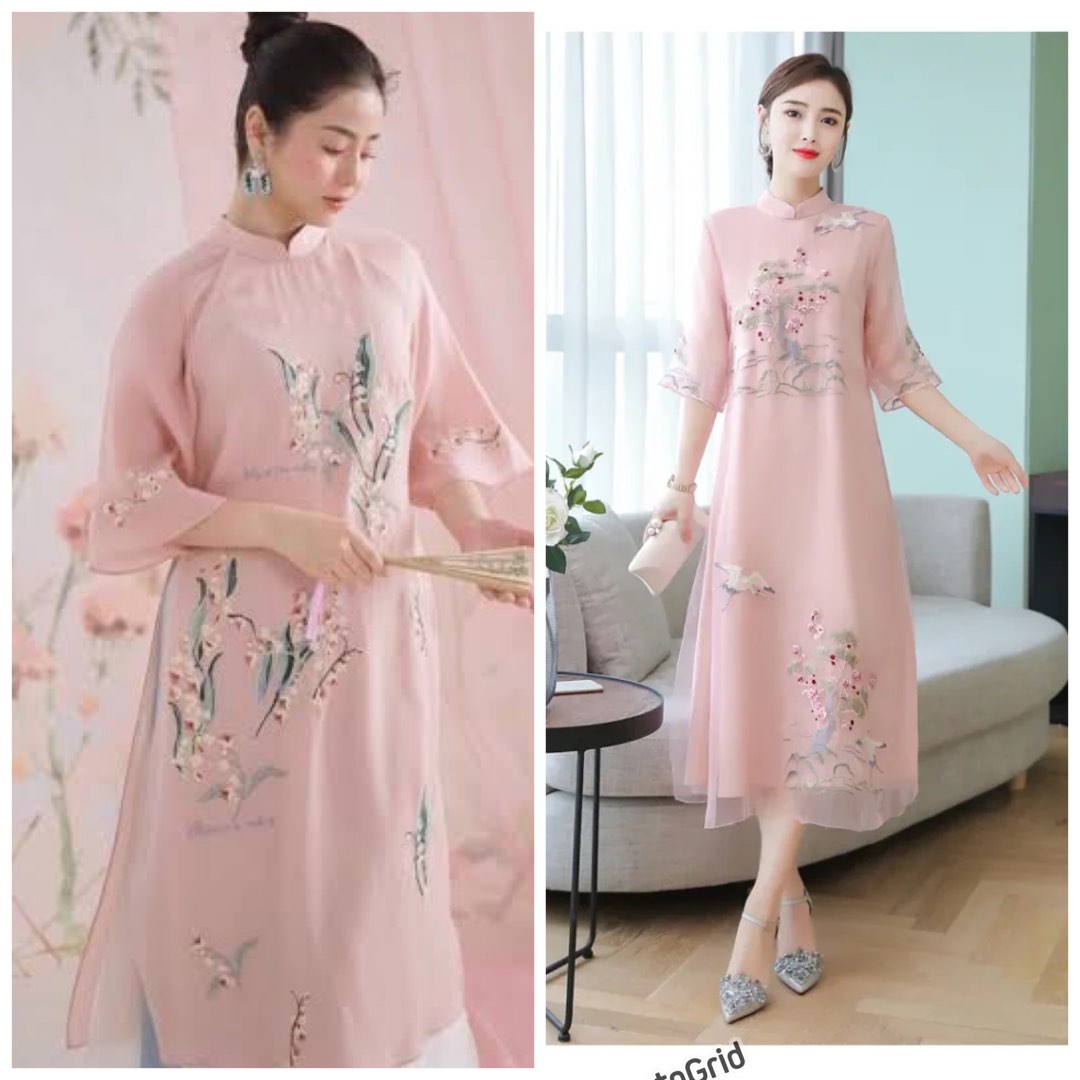SALE ! New with tag cheongsam mandarin dress large, Women's Fashion ...