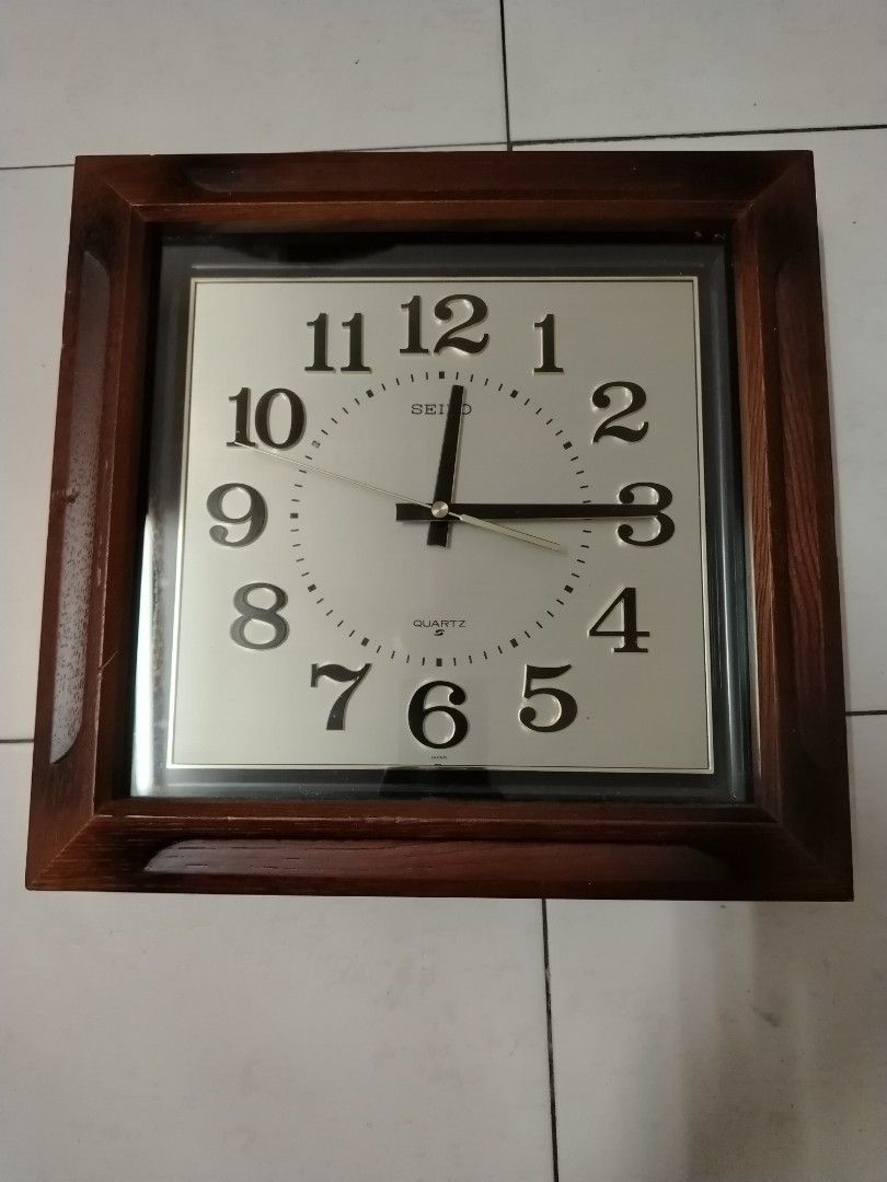 Seiko Japan Wall Clock, Furniture & Home Living, Home Decor, Clocks on ...