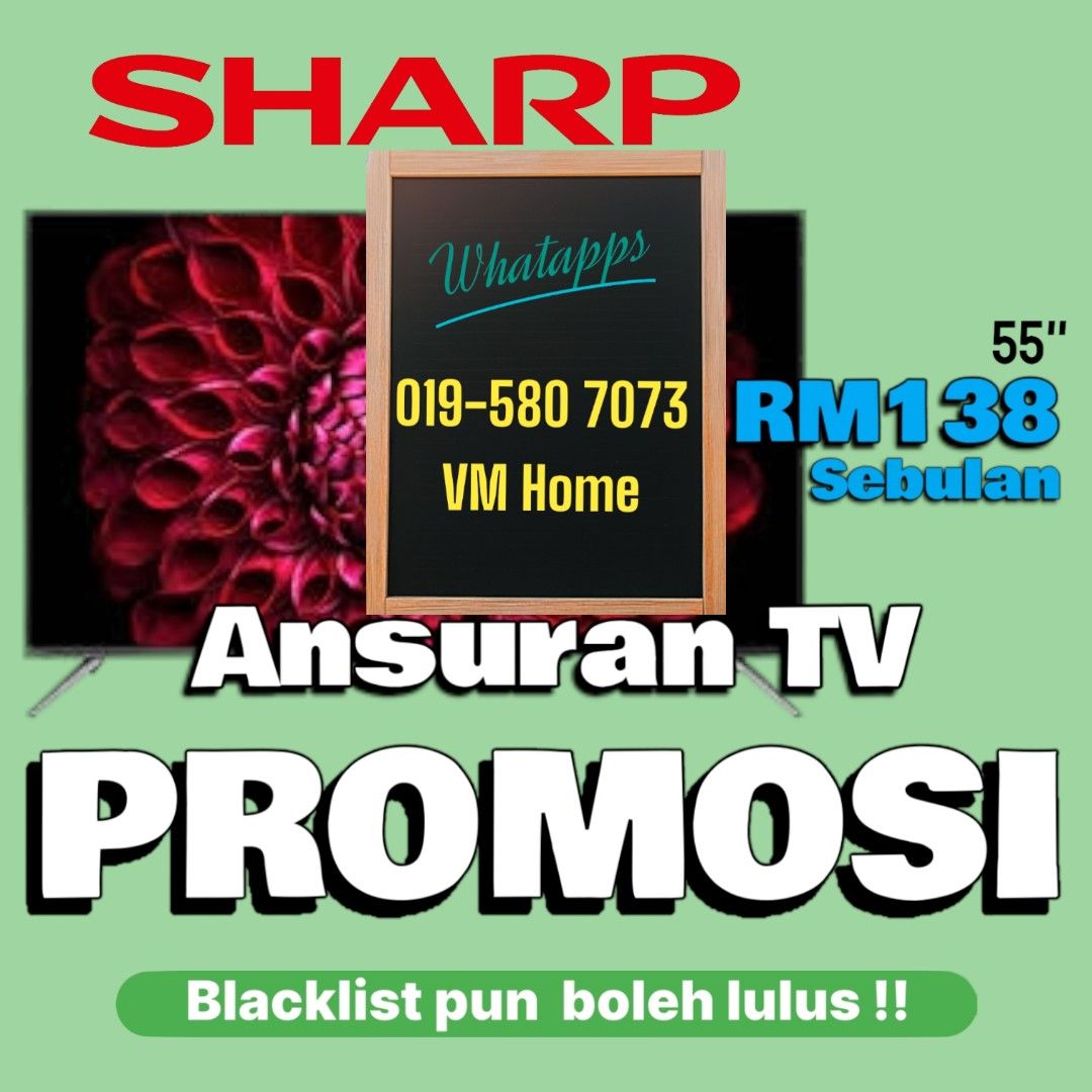 Sharp tv ansuran mudah, TV & Home Appliances, TV & Entertainment, TV on Carousell