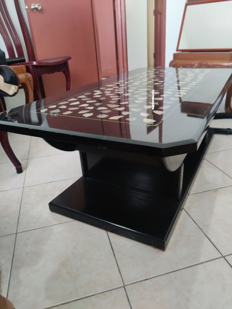 Solid Wood Good Quality Coffee Table - Maja Kopi Kayu Padu, Furniture ...