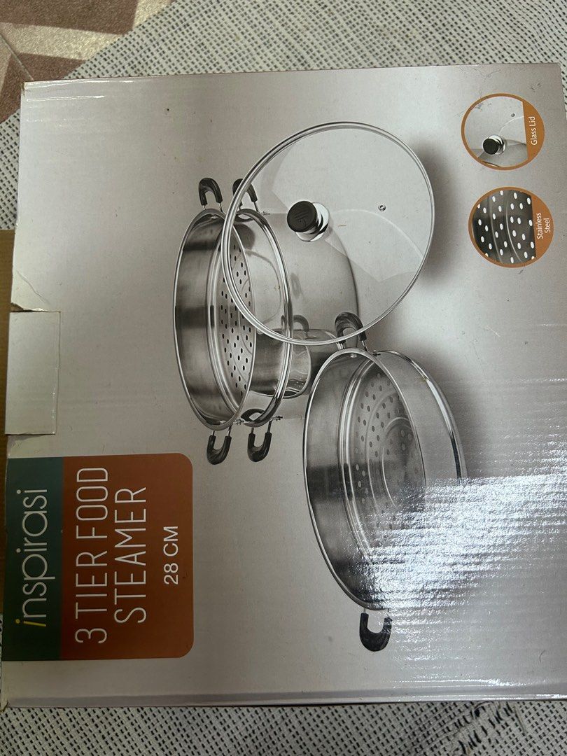 Steamer Pengukus Kukus 3 tier, Furniture & Home Living, Kitchenware ...