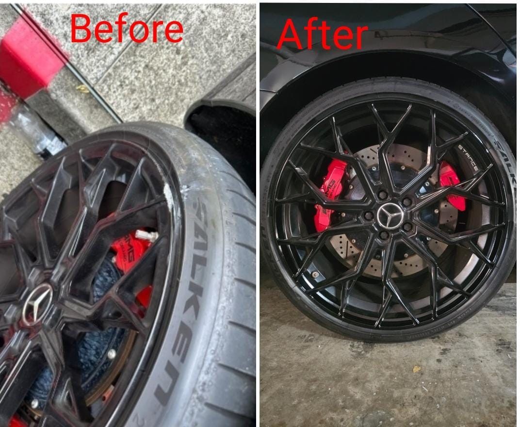 Suffer a bad rim kerb rash ? Book now for immediate onsite service rim ...