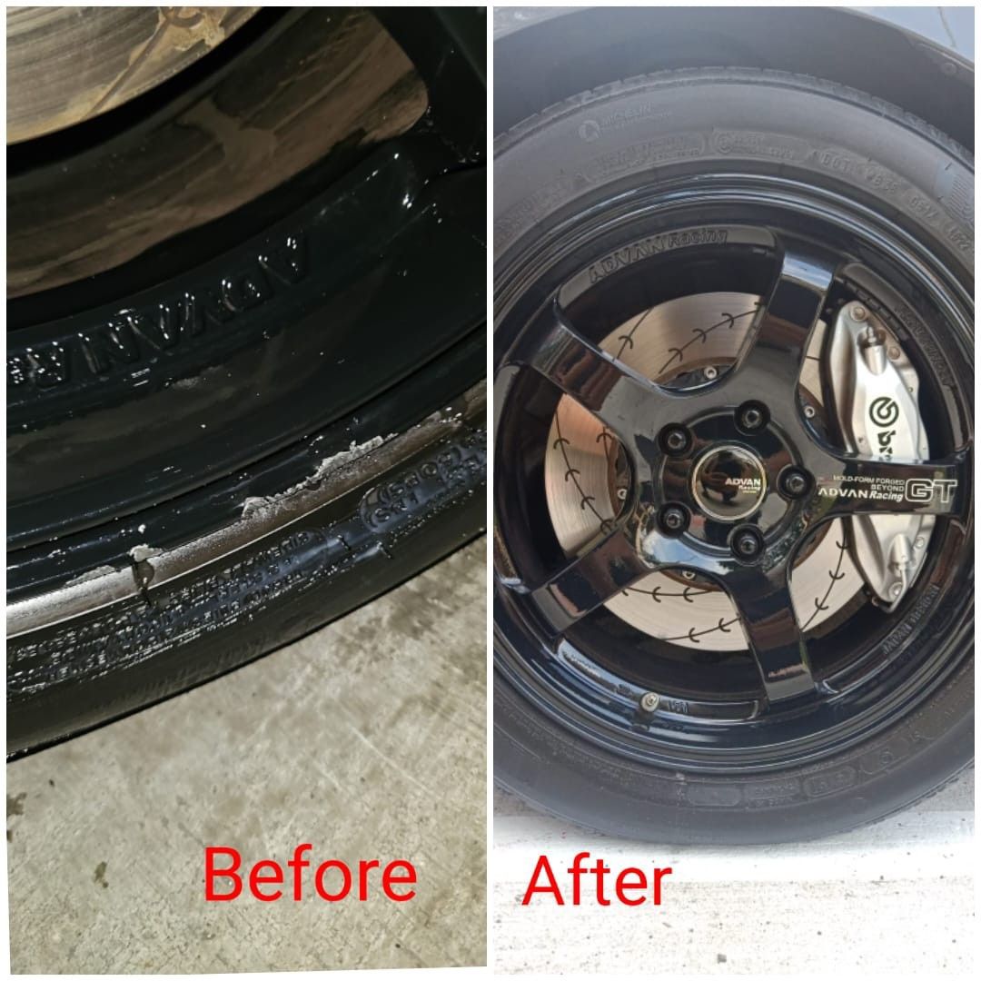 Suffer a bad rim kerb rash ? Book now for immediate onsite service rim ...