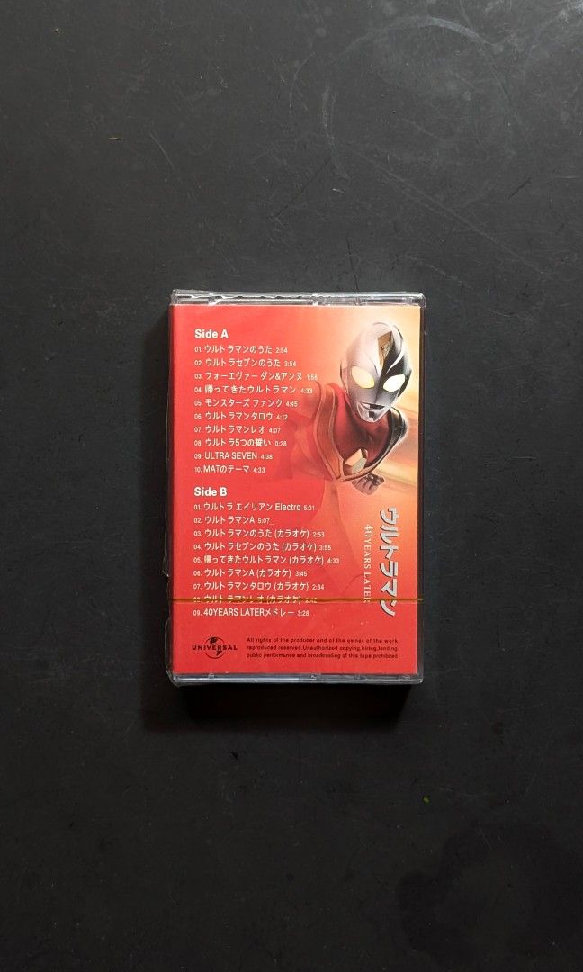 Ultraman Soundtrack /OST 40Years Later (Kaset/Cassette), Hobbies & Toys ...