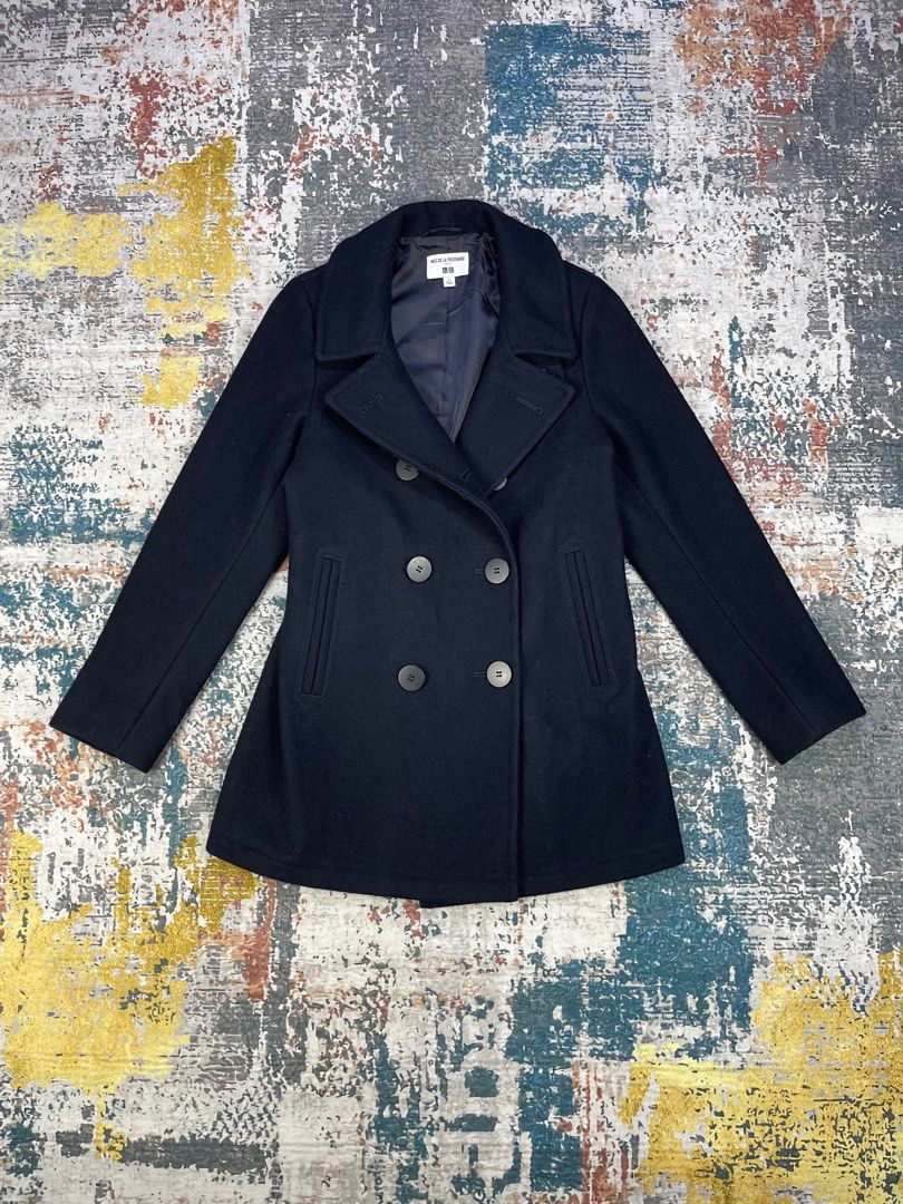 Uniqlo X INES DE LA FRESSANGE Paris Wool Coat, Women's Fashion, Coats, Jackets and Outerwear on ...