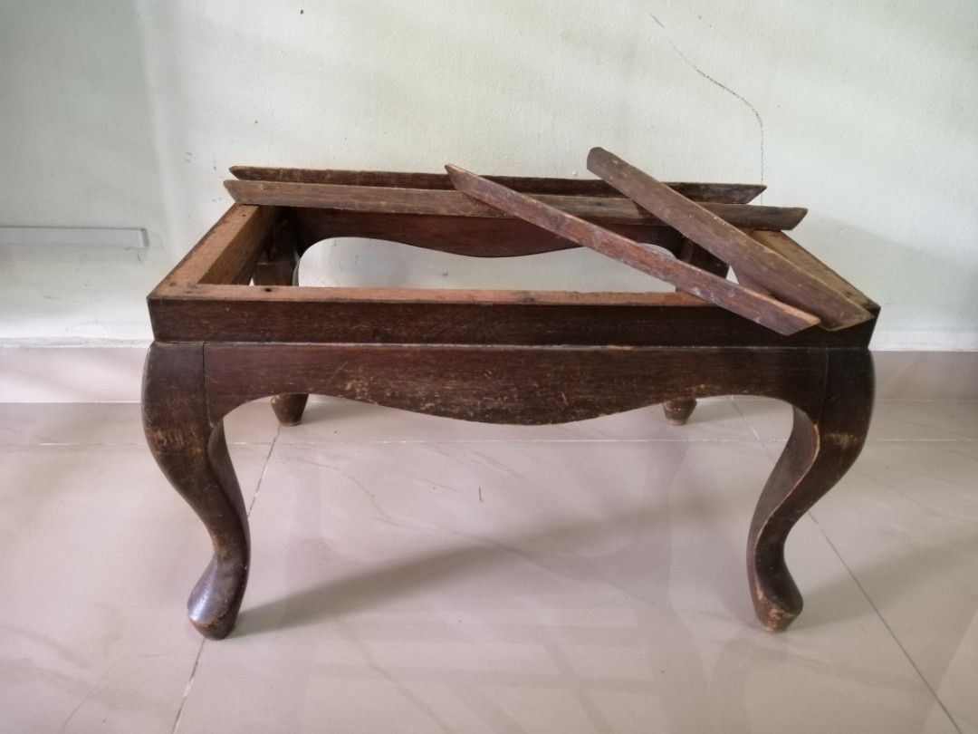Vintage Wooden Stool Frame, Furniture & Home Living, Furniture, Chairs ...