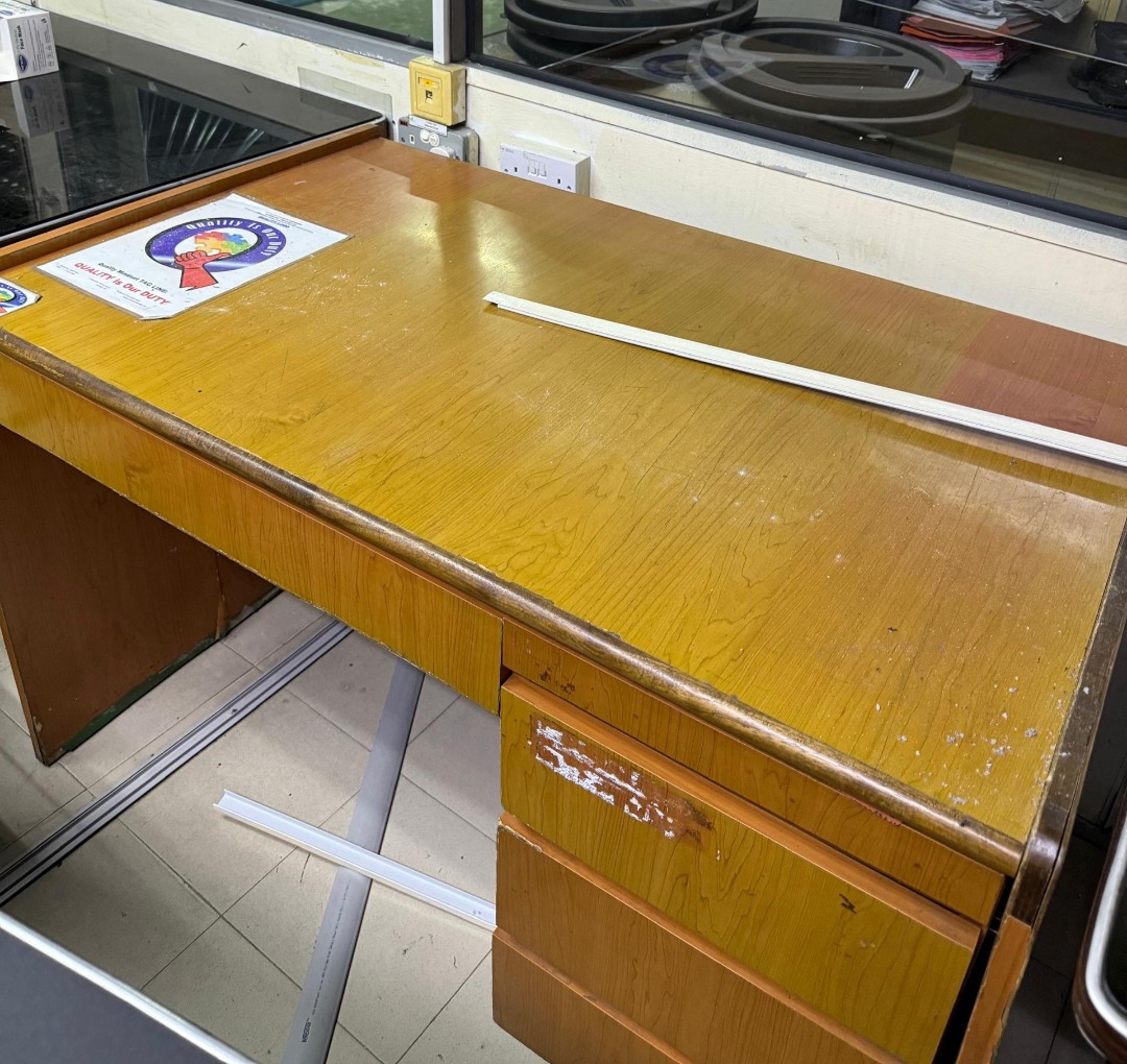 WOODEN TABLE (COMPOUNDING), Furniture & Home Living, Furniture, Tables ...