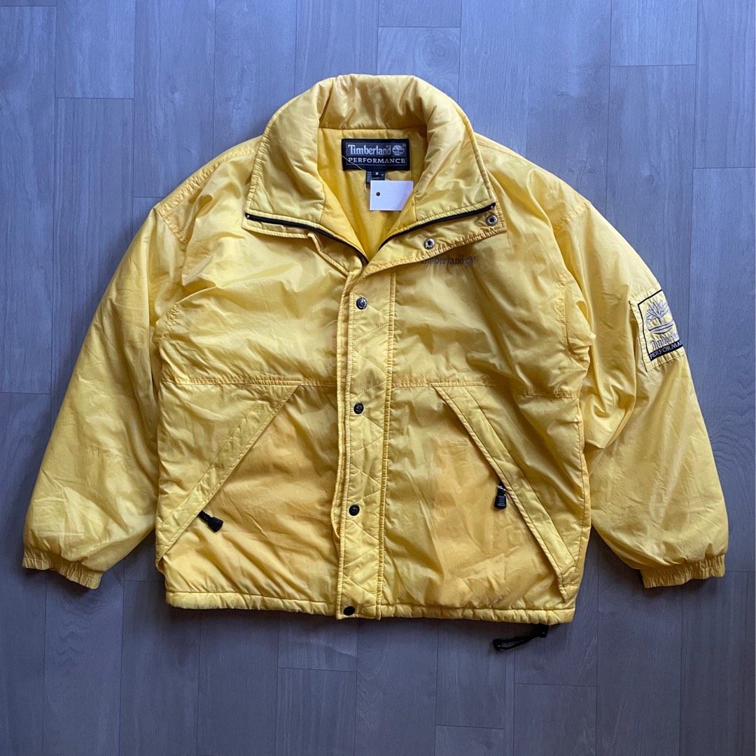 Y2k Timberland yellow puffer, Men's Fashion, Coats, Jackets and ...