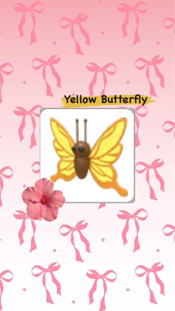 Yellow Butterfly Adopt Me, Video Gaming, Video Games, Others on Carousell