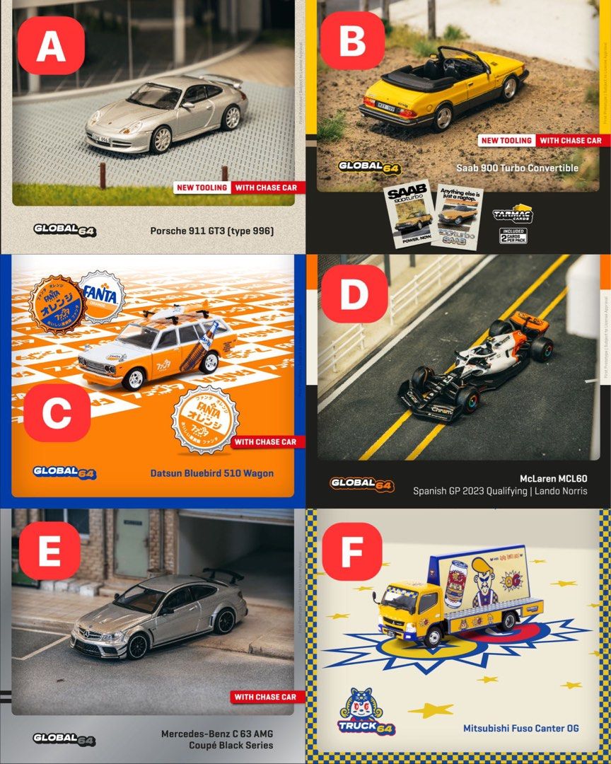預訂 pre-order**** Tarmac Works Porsche 911 gt3 Saab 900 Turbo ...
