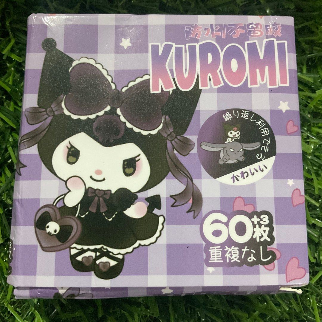A50 Kuromi Sanrio Stickers Waterproof PVC Paper Sticker 58pcs inside the box - P100.00 Take All ...
