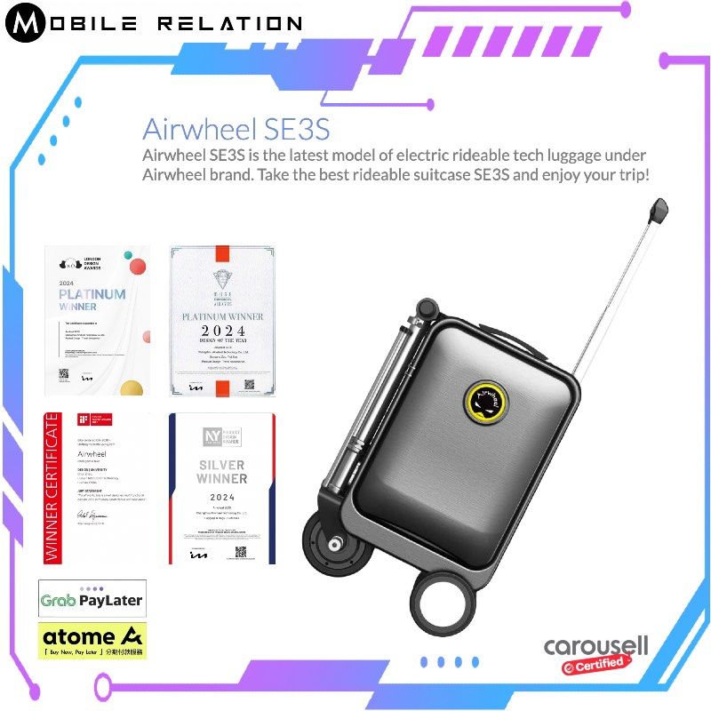 Airwheel SE3S Airwheel SE3S is the latest model of electric rideable ...