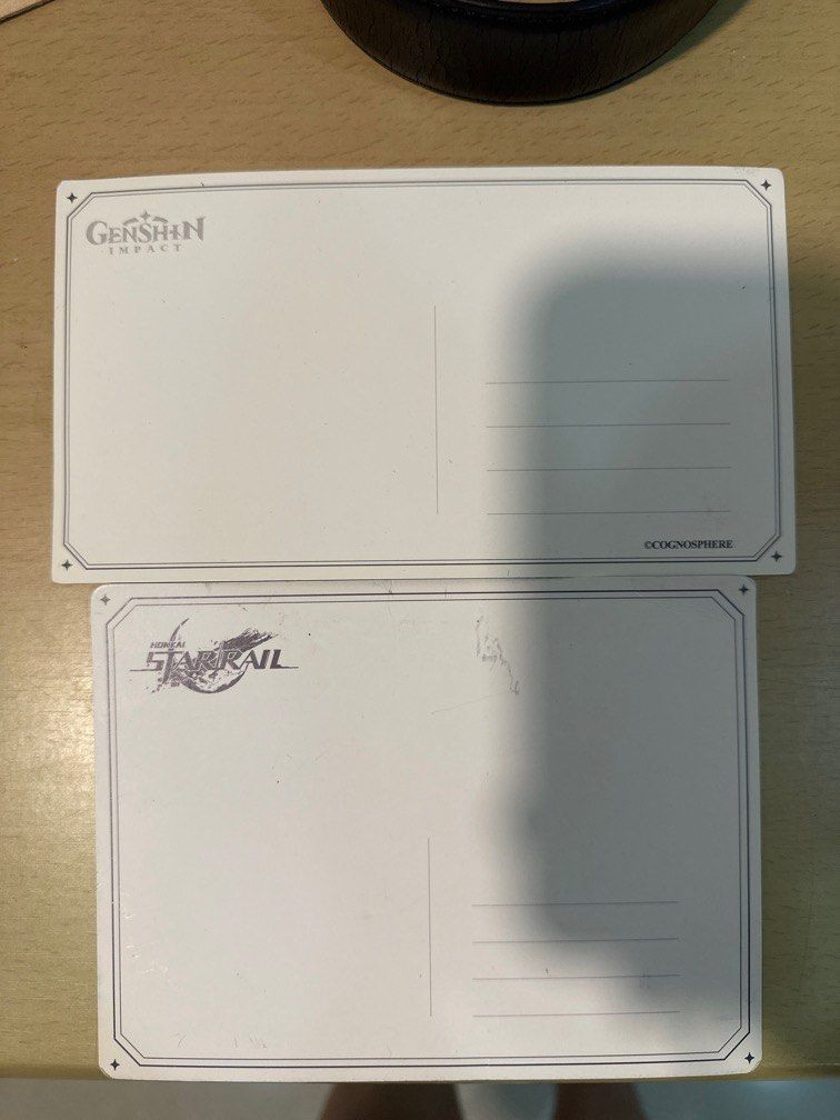 Anime Genshin Impact Honkai Starail Postcards, Hobbies & Toys ...