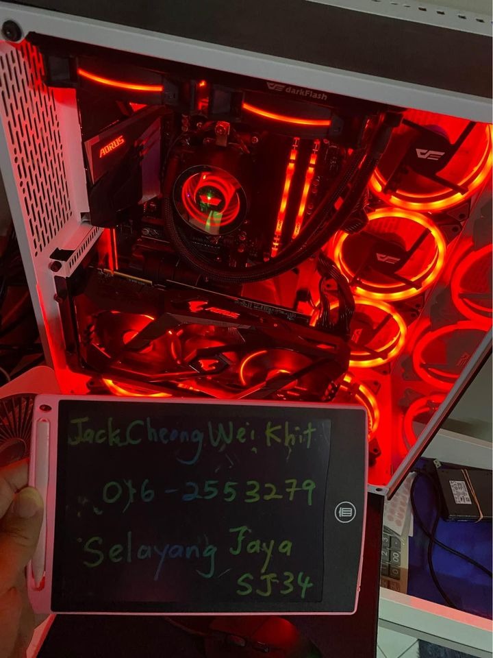 Aorus gaming white aquarium rgb pc . Ryzen 5 amd rtx 2080 Aorus extreme ...