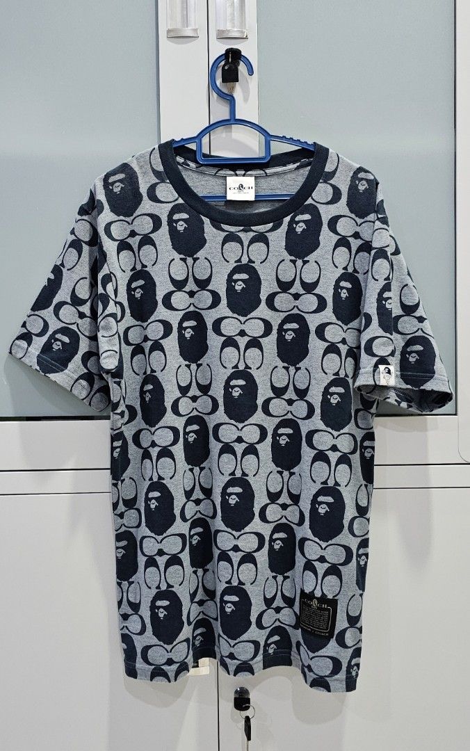 Authentic Coach X Bape, Men's Fashion, Tops & Sets, Tshirts & Polo Shirts on Carousell