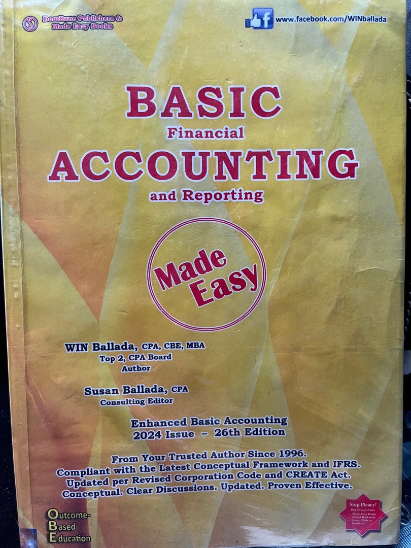 BASIC ACCOUNTING by BALLADA & FAR by ZENAIDA MANUEL, Everything Else ...