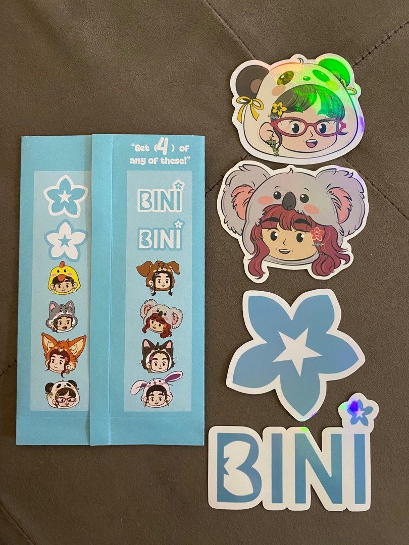 Bini Stickers (Official Merchandise), Hobbies & Toys, Memorabilia ...