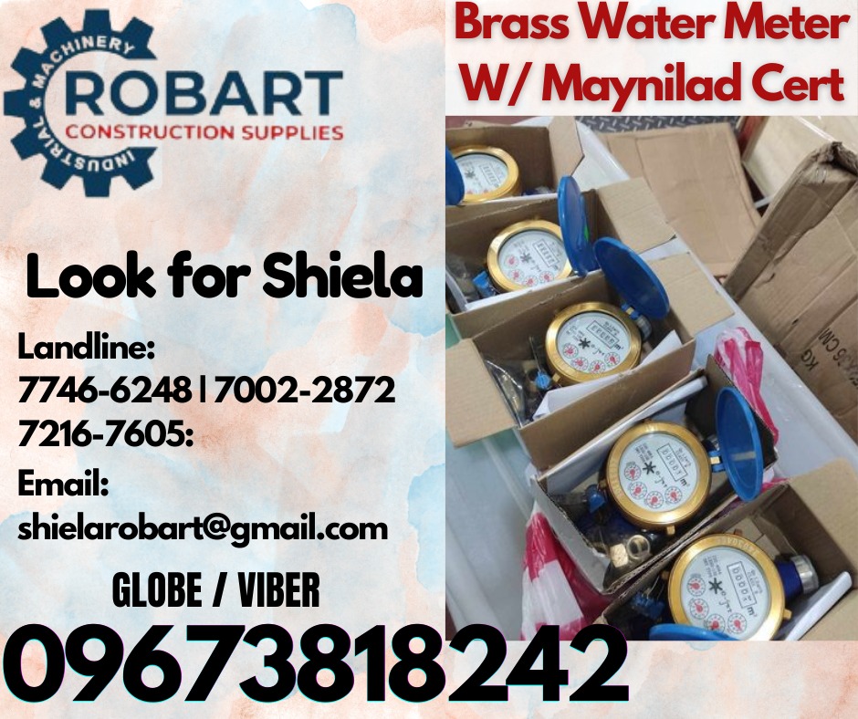 Brass Water Meter W/ Maynilad Cert, Commercial & Industrial ...