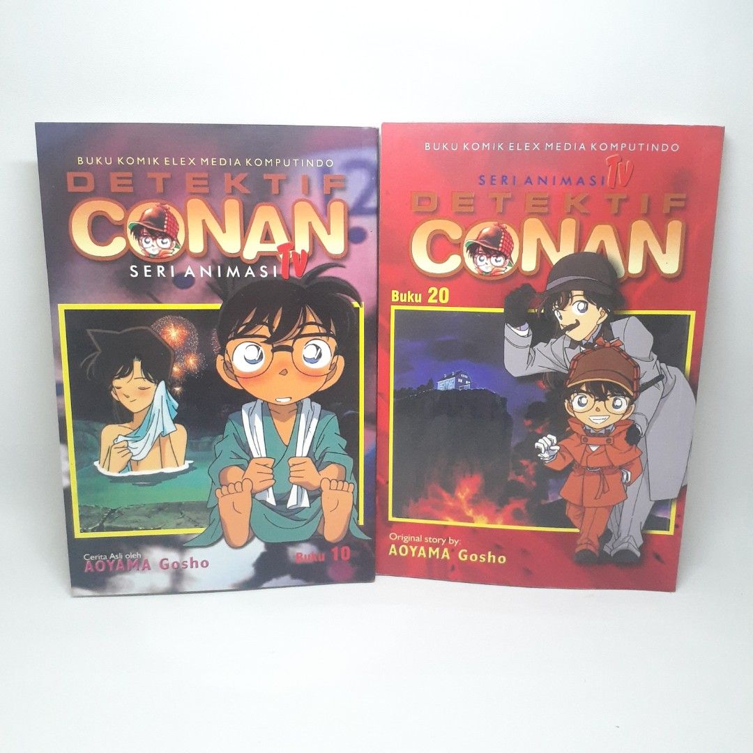 Buku Komik Detektif Conan Seri Animasi TV Vol 10 dan Vol 20 (Full Color, Berwarna), Buku & Alat ...