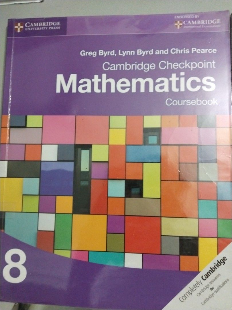 Cambridge checkpoint Mathematics Year 8 Course book and practice book ...