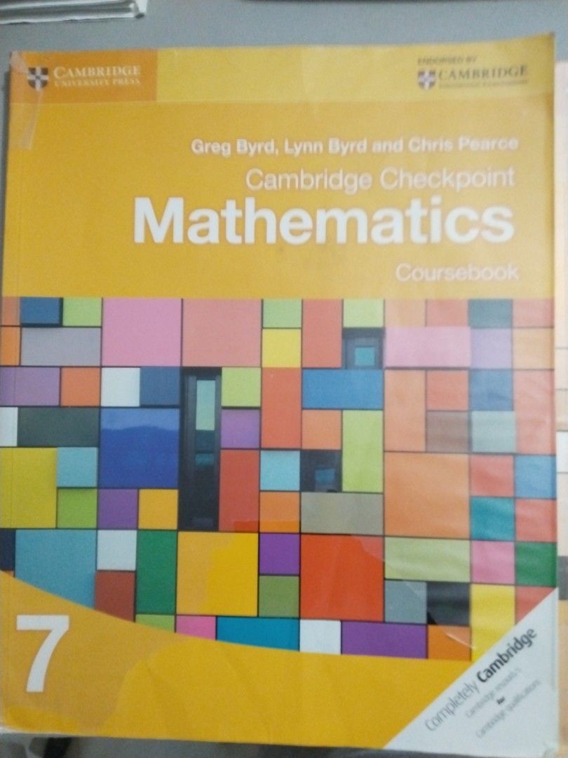 Cambridge checkpoint Mathematics Course book and Practice book Year 7 ...