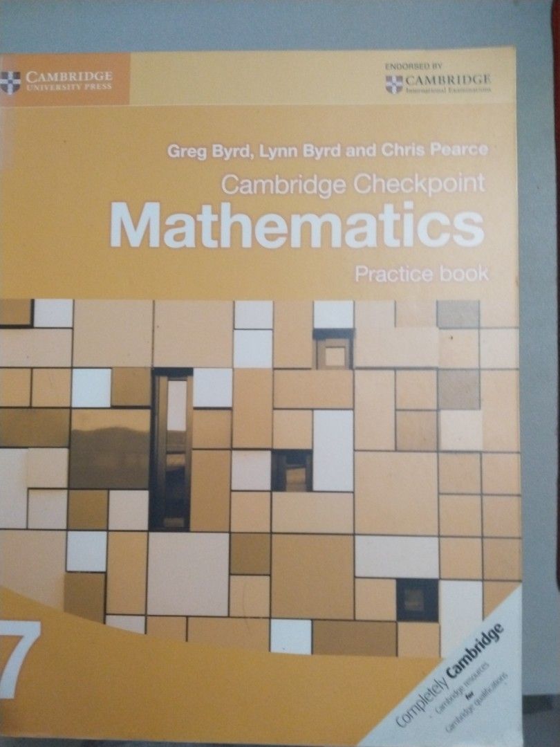 Cambridge checkpoint Mathematics Course book and Practice book Year 7 ...