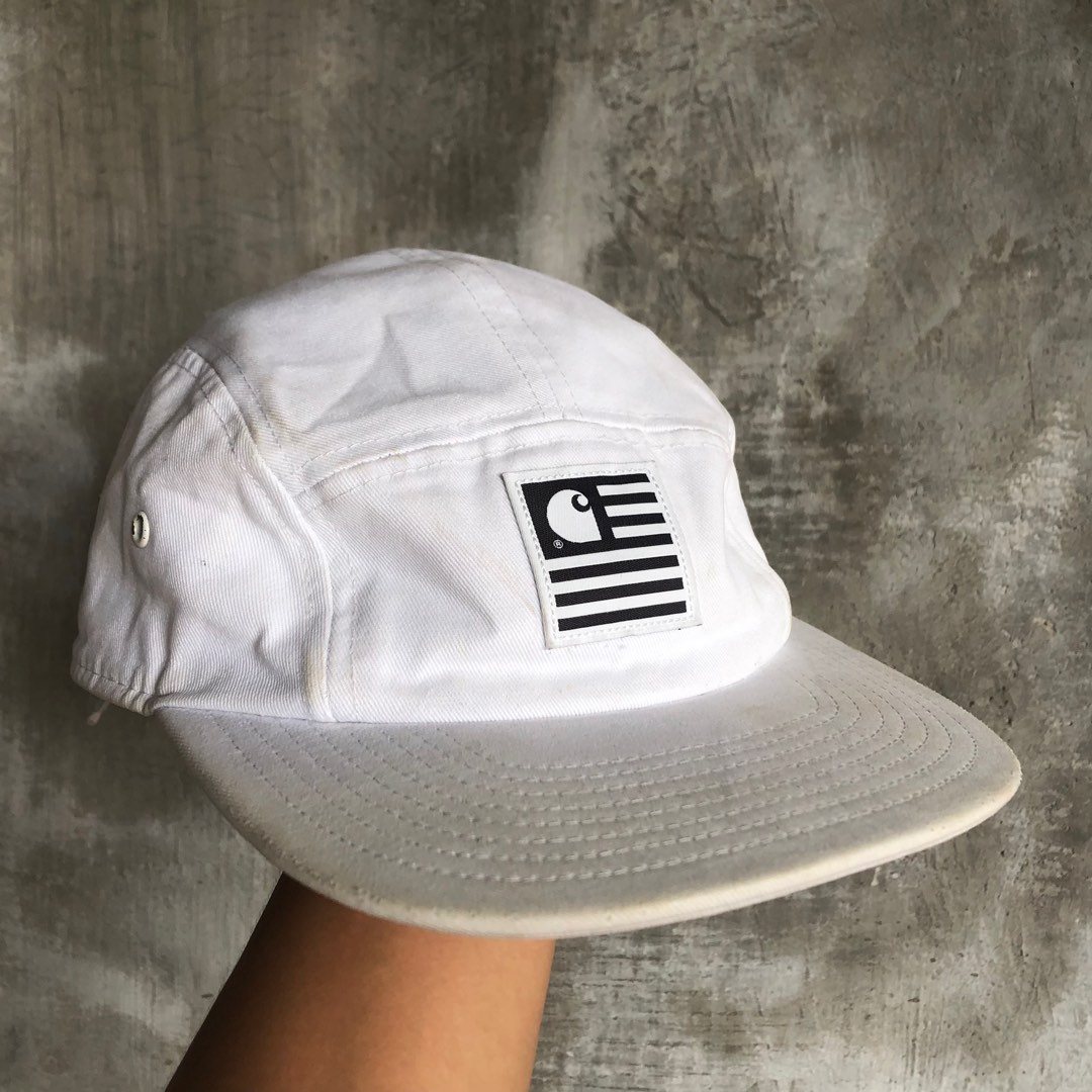 Carhartt x Starter State White 5 Panel Cap (Rare Piece), Men's Fashion ...