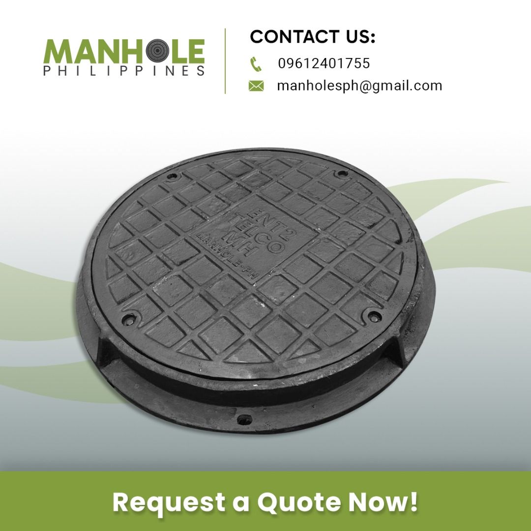 Cast Iron Hingeless Circular Manhole Frame and Cover Watertight ...