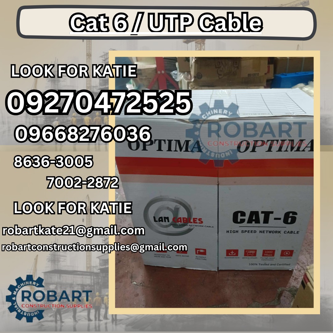 Cat 6 / UTP Cable, Commercial & Industrial, Construction Tools ...