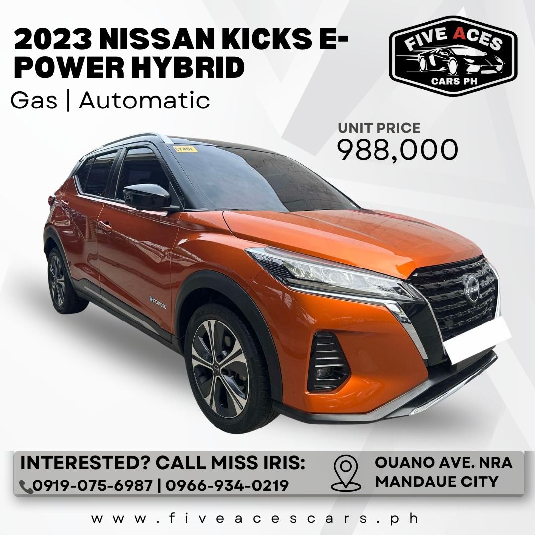 cebu 2023 Nissan Kicks VL E-Power Hybrid Automatic Transmission Auto ...
