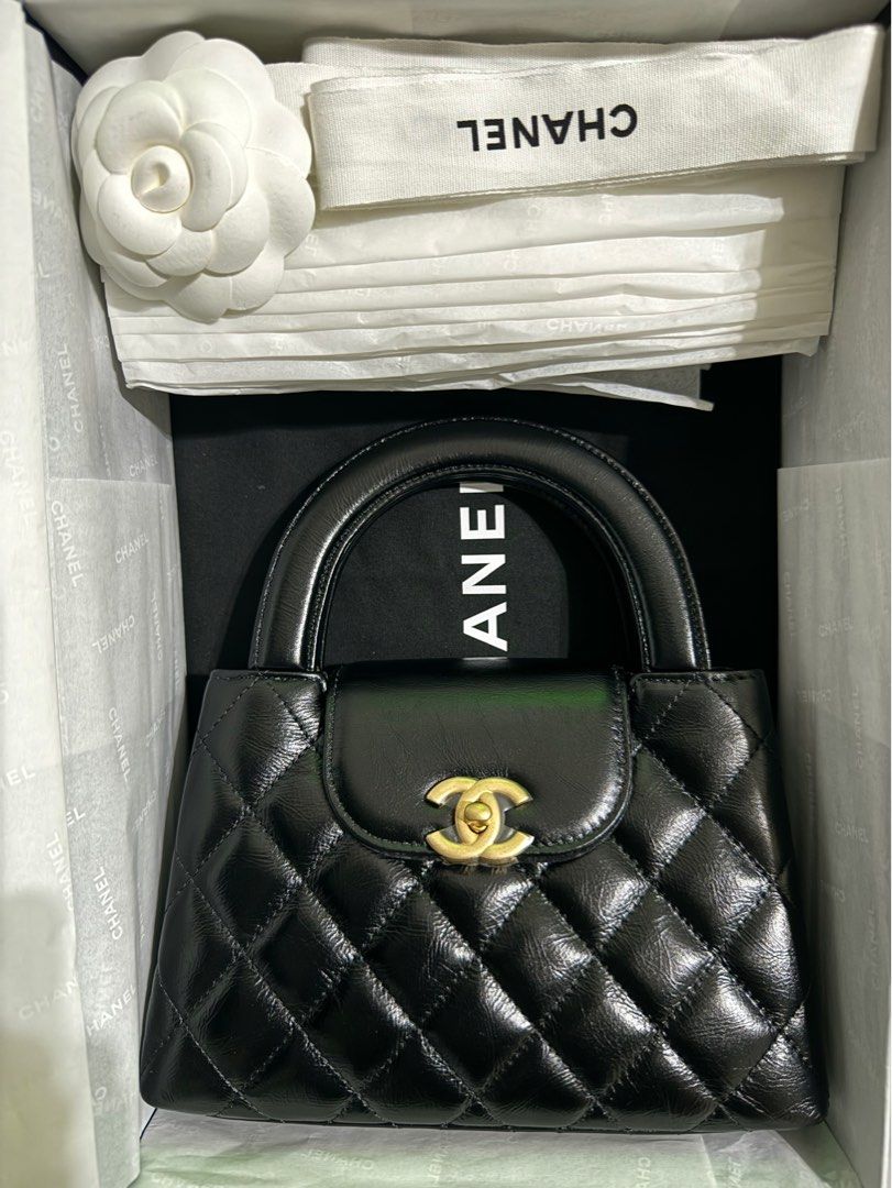 Chanel 25C kelly 黑金, 名牌精品, 精品包與皮夾在旋轉拍賣