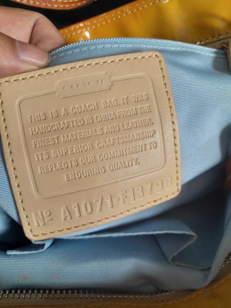 coach authentic serial number