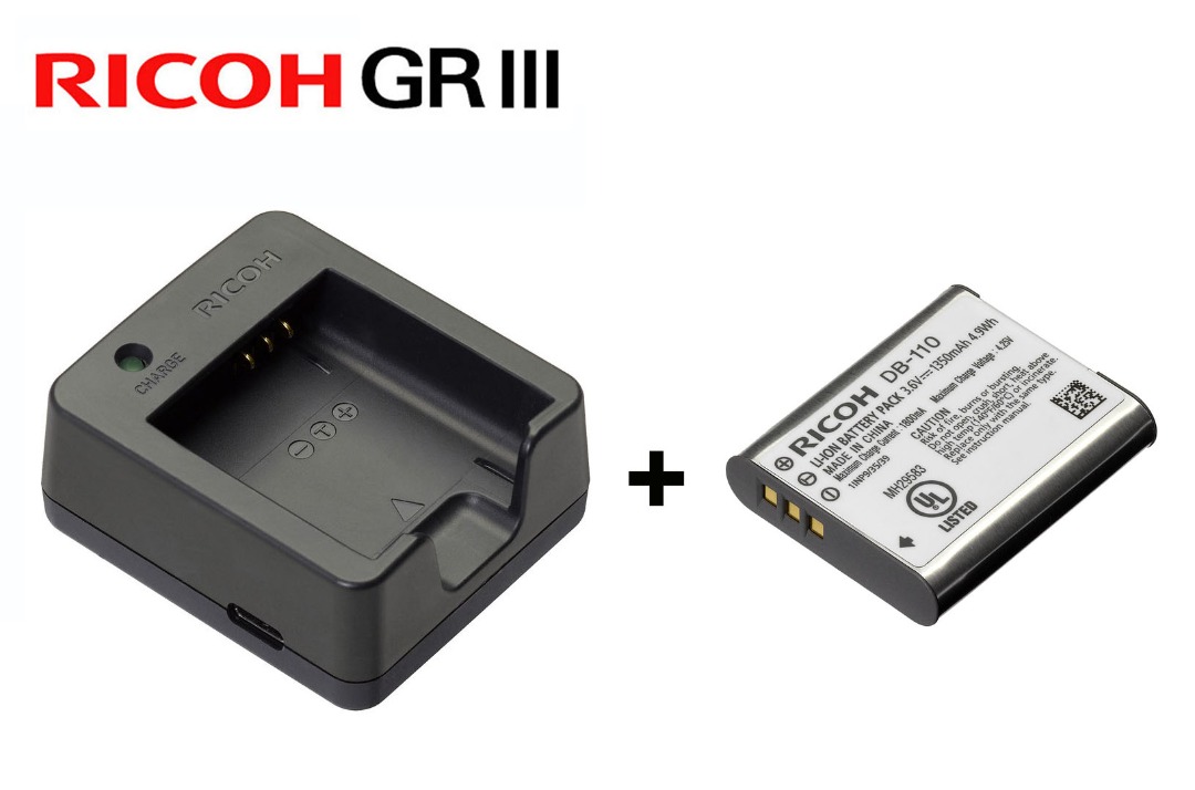 Combo Ricoh BJ-11 Charger and Ricoh DB-110 Rechargeable Battery (for ...