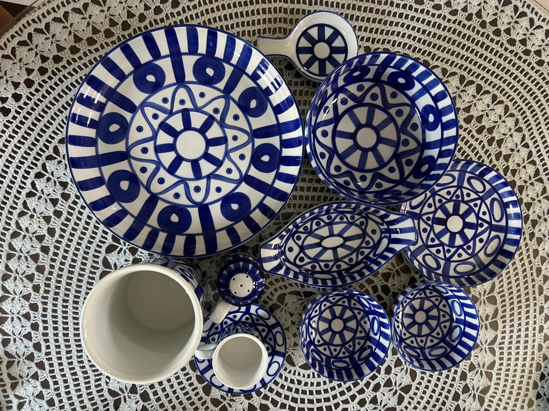 Dansk Blue & White Set, Furniture & Home Living, Kitchenware ...