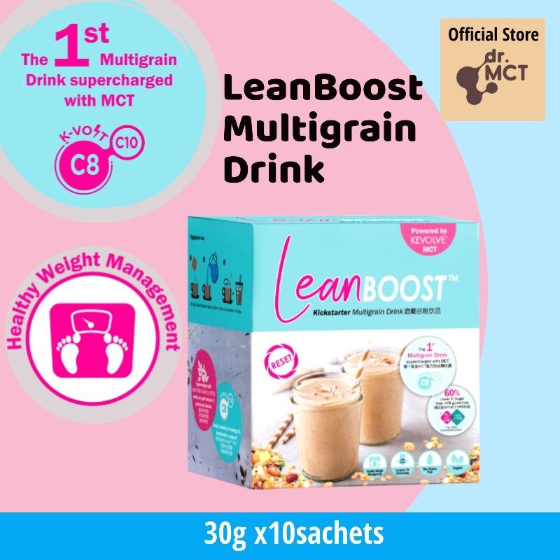 Dr MCT LeanBoost Kickstarter Multigrain Drink Medium chain ...
