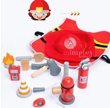 Firefighter Preschool Children Fireman Kids Occupation Costume Pretend ...