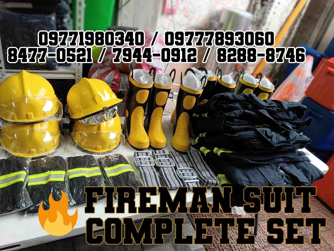 fireman suit complete set, Men's Fashion, Coats, Jackets and Outerwear ...