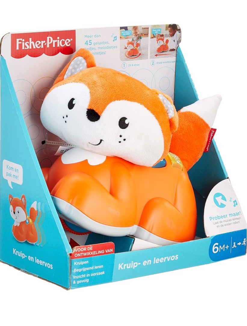 Fisher PRICE CRAWLING KRUIP en Leervos FOX LIKE NEW, Toys ...