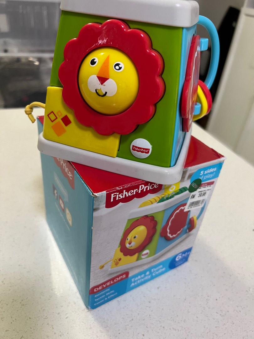 Fisher-Price Take & Turn Activity Cube (Small box), Hobbies & Toys ...