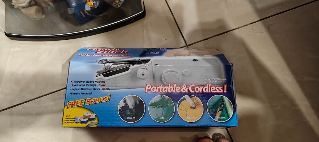 Handy Cloth Sewer Stitch Mini Sewing Machine Portable Handheld Electric ...