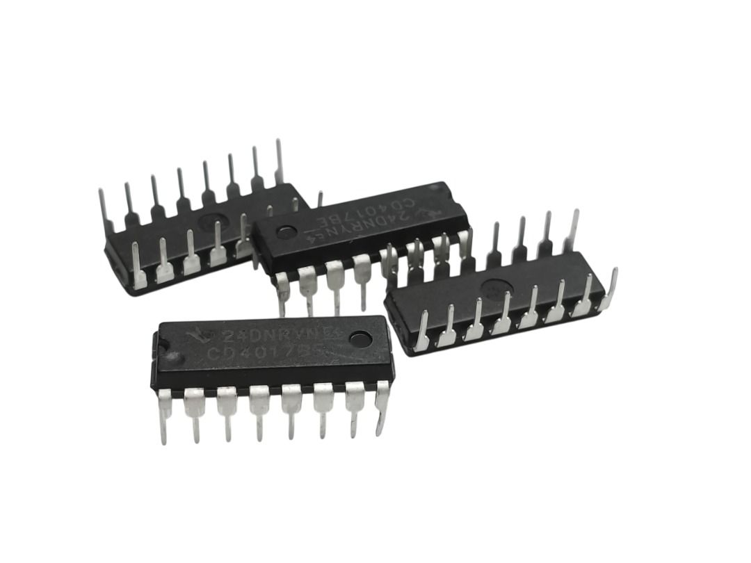 IC CHIP, CD4017 CD4017BE CMOS DECADE COUNTER with 10 DECODED OUTPUT ...