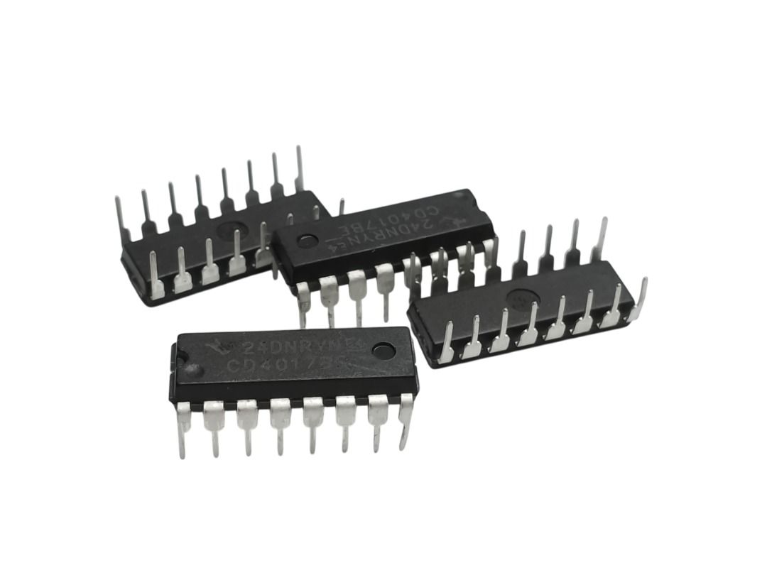 IC CHIP, CD4017 CD4017BE CMOS DECADE COUNTER with 10 DECODED OUTPUT ...