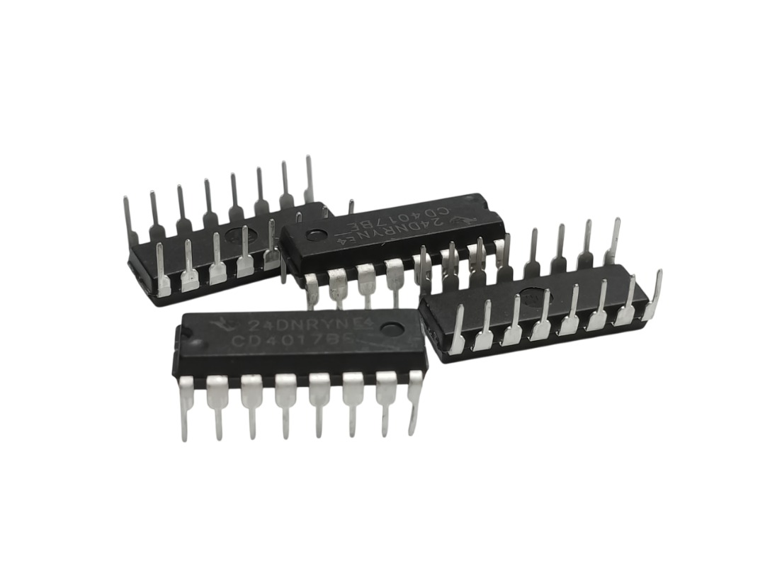 IC CHIP, CD4017 CD4017BE CMOS DECADE COUNTER with 10 DECODED OUTPUT ...