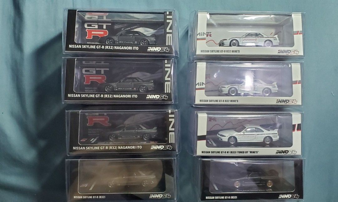 inno64 r32 skyline naganori ito ,mines r32 ,r32 matt black ,gun metal ...