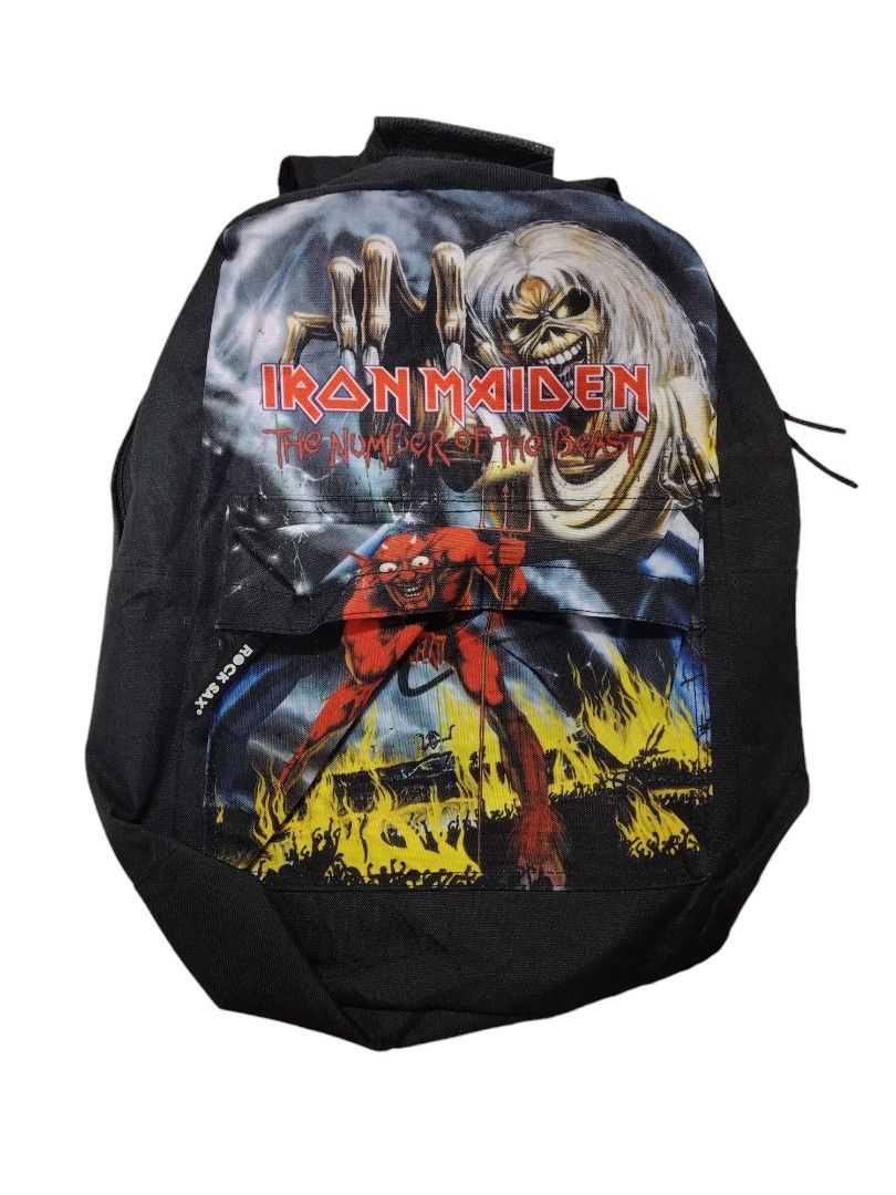 Iron Maiden Number of the beast Bag Pack, Men's Fashion, Bags ...