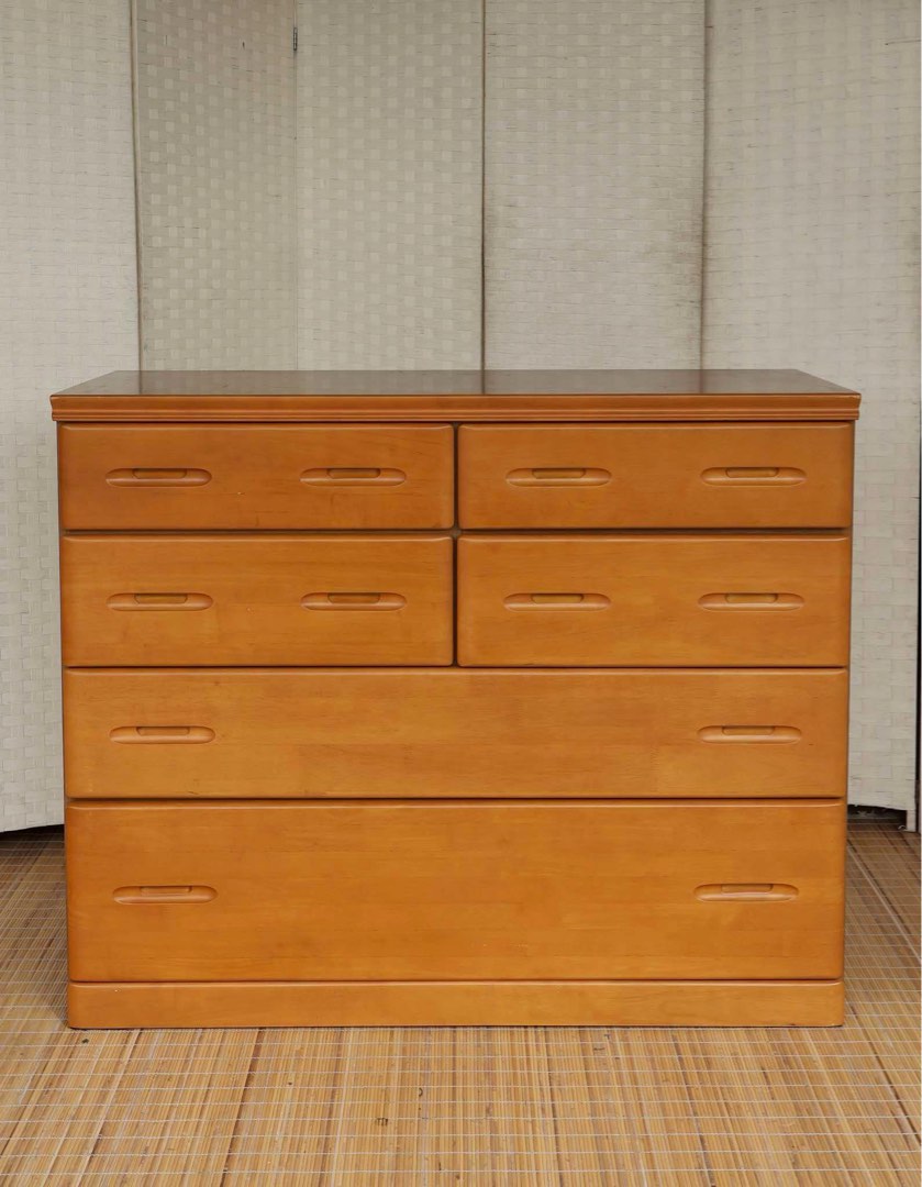JAPAN SURPLUS FURNITURES SOLID WOOD "NITORI" LATERAL DRAWER WITH ...