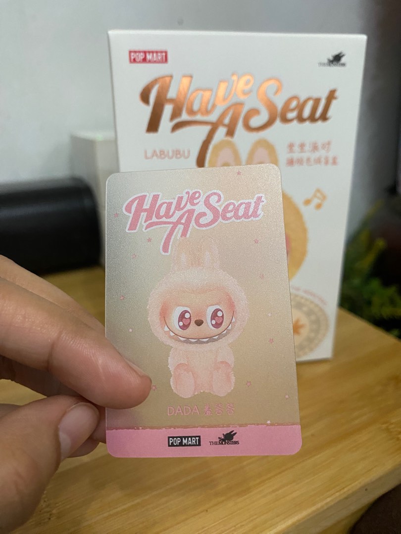 Labubu V2 Have a Seat (Dada), Hobbies & Toys, Toys & Games on Carousell