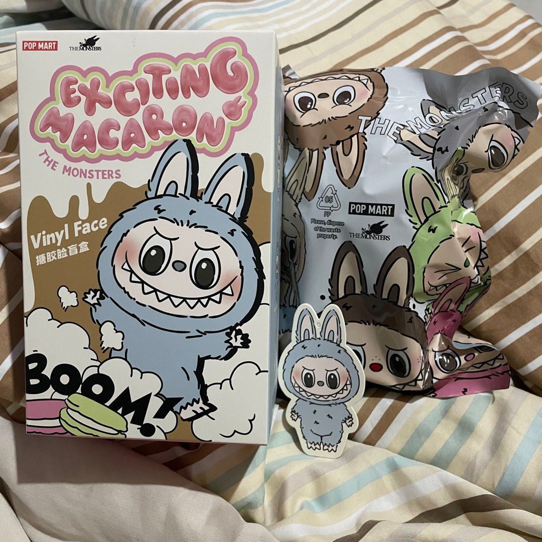 Labubu V1 Macaron Sea Salt Sesame Bean Sealed Foil ORI POPMART, Toys ...